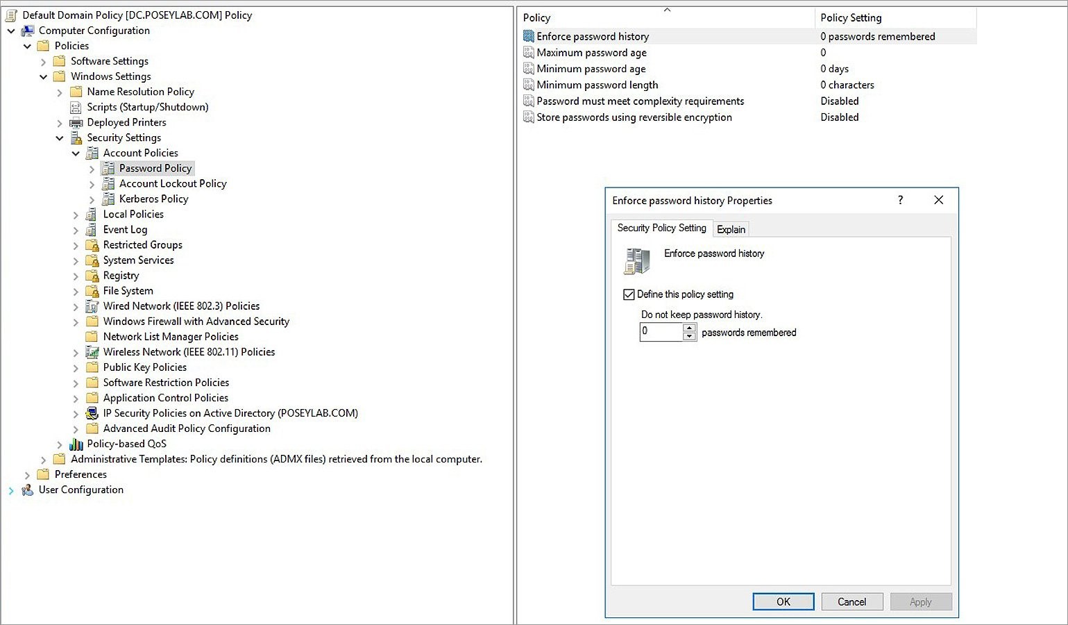Password History Requirement in Windows AD to Reduce Password Reuse ...
